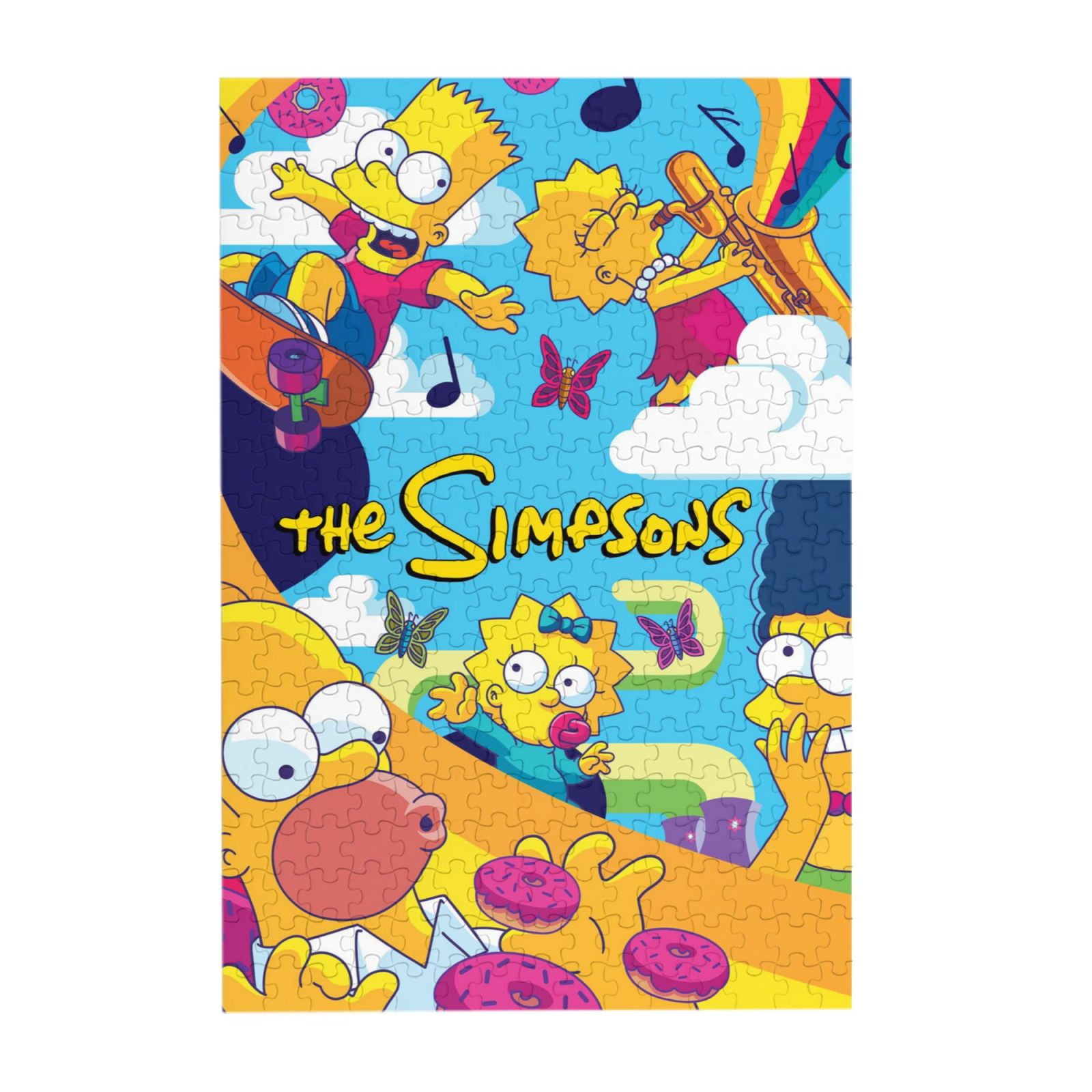 1000PCS Simpsons Jigsaw Puzzles Cartoon Anime Picture Puzzle Birthday ...