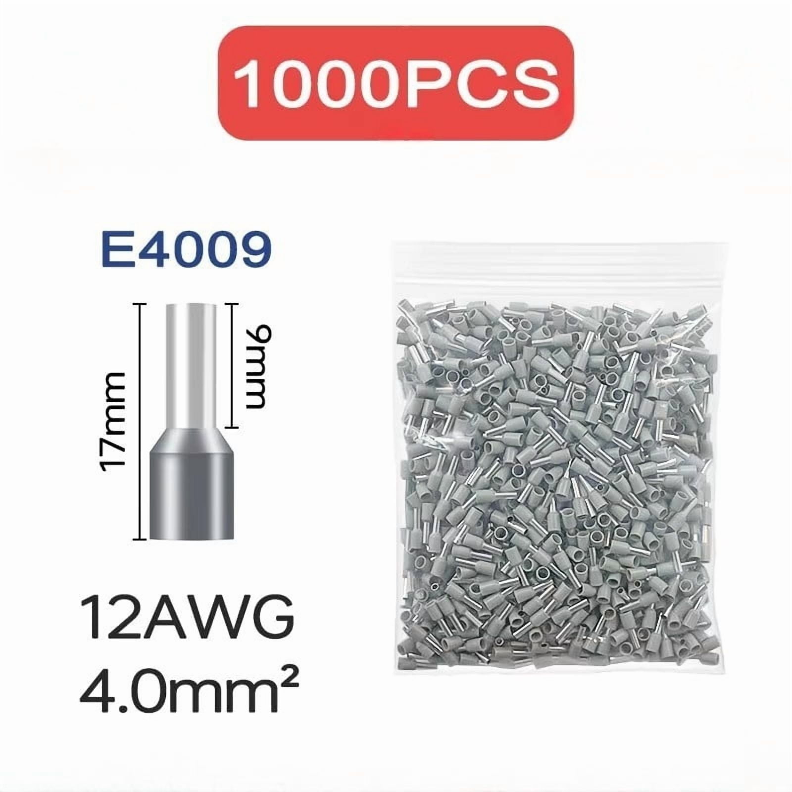 1000PCS Tubular Crimp Terminals Electrical Wire Cable Ferrules ...