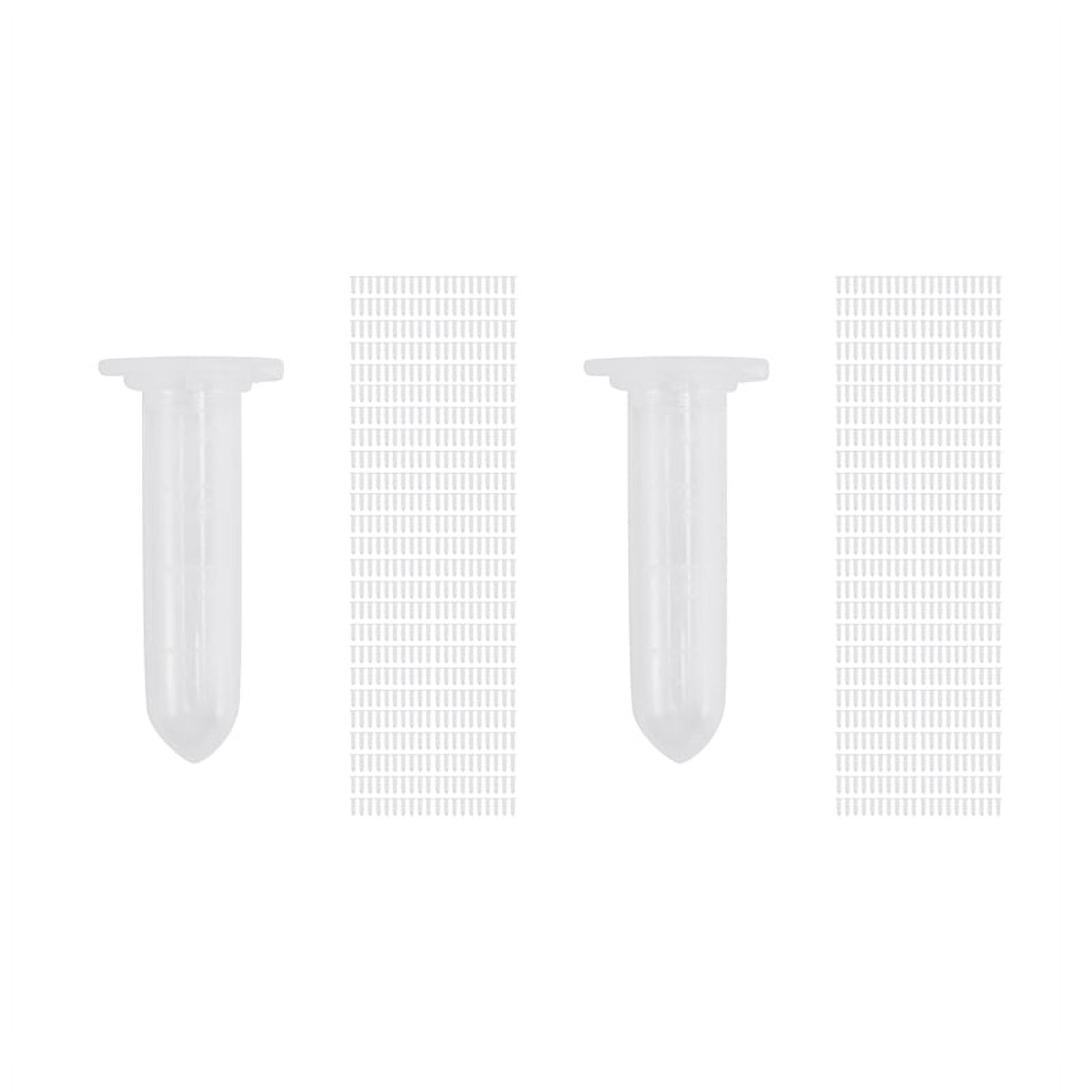 1000Pcs 2Ml -Centrifuge Tube Test Tube Vial Clear Plastic Vials ...