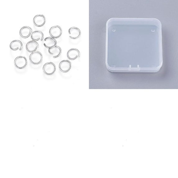 1000Pcs 304 Stainless Steel Jump Rings Open Jump Rings Stainless Steel ...