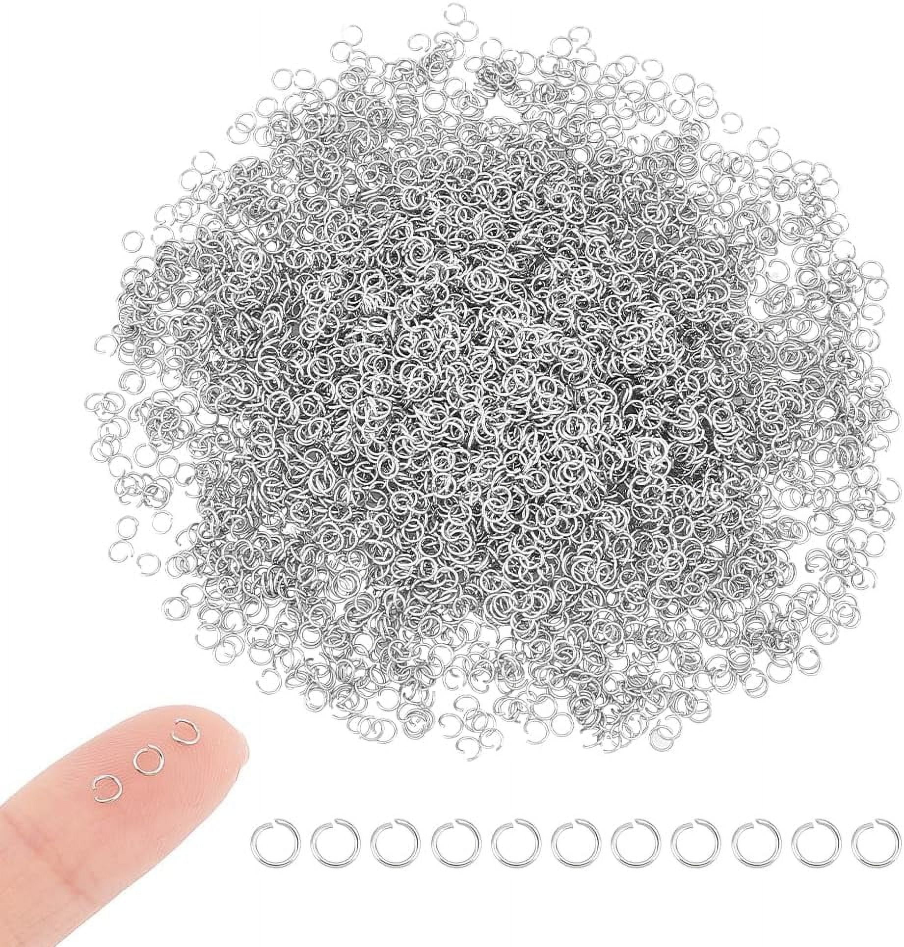 1000Pcs 3mm Jump Rings 26 Gauge Stainless Steel Open Jump Rings Round ...