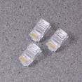 1000Pcs 8 Pin Network Cable Modular Plugs White Thermoplastic Housing ...