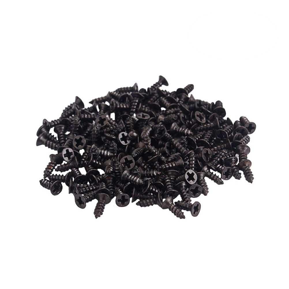 1000Pcs Black Moon Bay Pickup Screws Guitar Humbucker Ring Mounting ...