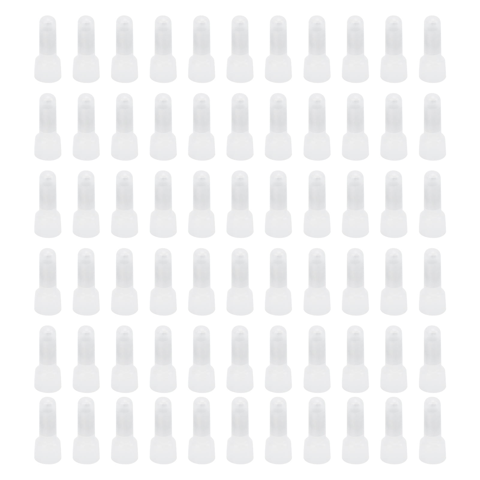1000Pcs Closed End Terminal Transparent Nylon Crimping Cap Wire Cable ...