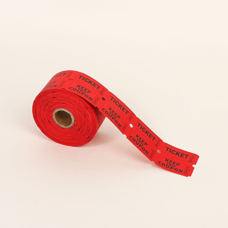 1000Pcs Colorful Tearable Raffle Tickets Double Rolls Admission Ticket ...