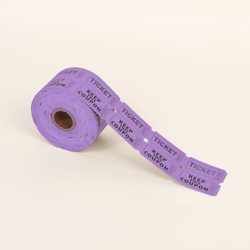 1000Pcs Colorful Tearable Raffle Tickets Double Rolls Admission Ticket ...