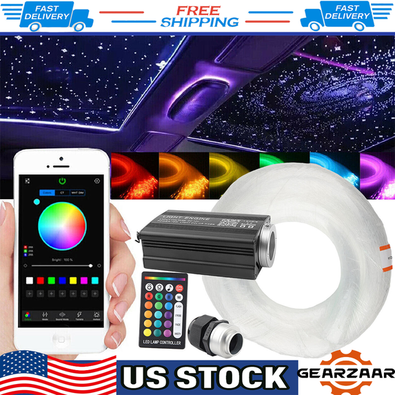 1000Pcs Headliner Star Light kit Roof Twinkle Ceiling Light Optic Fiber ...