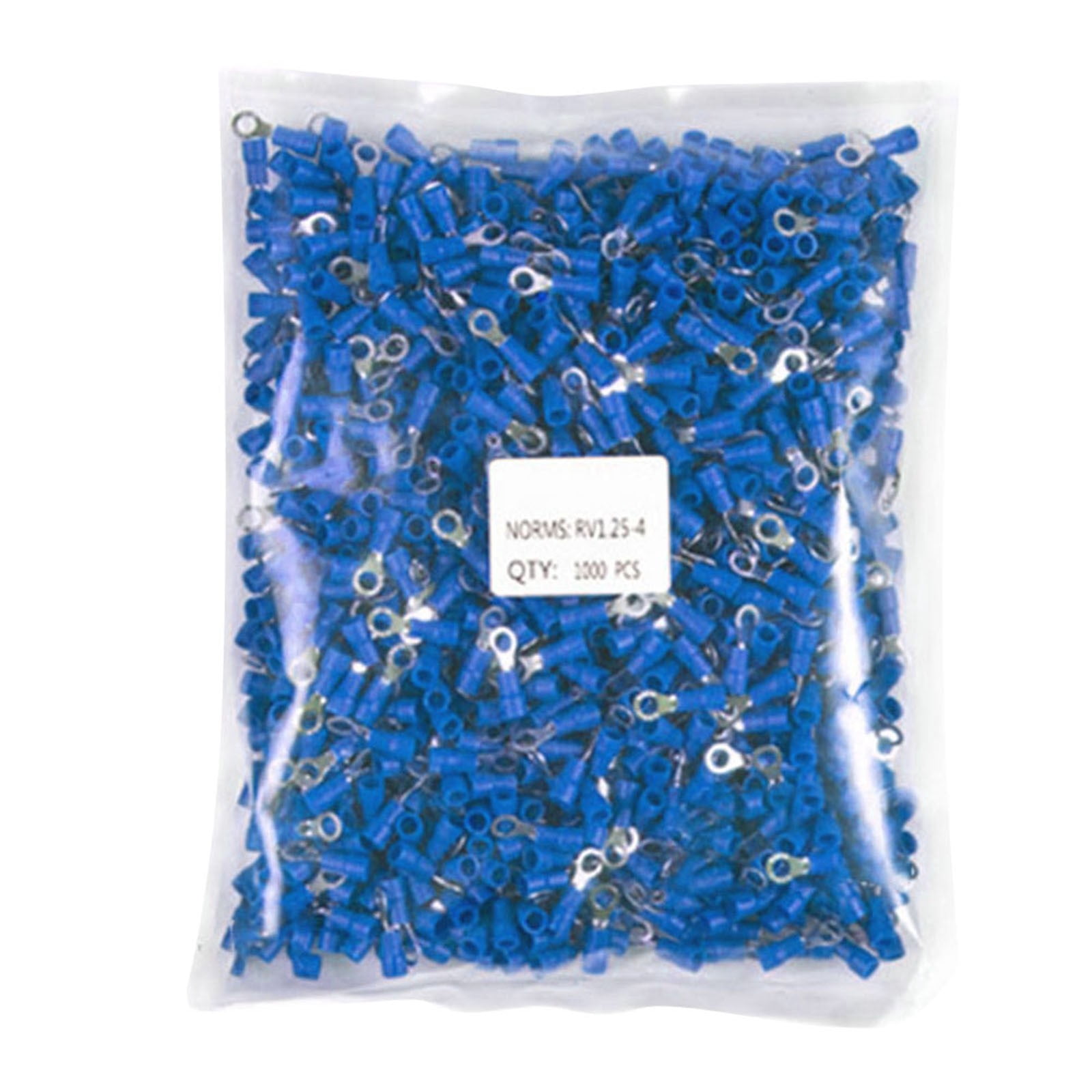 1000Pcs Insulated Round Wire Connectors Kit For 22-16Awg Cable Rv1.25-4 ...