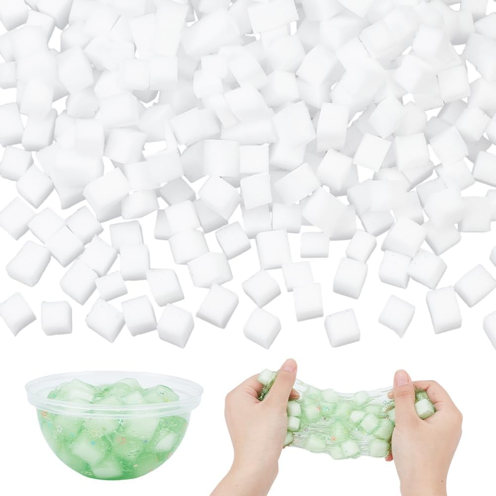 1000Pcs Jelly Cubes for Accessories 0.5x0.5 Inch Craft Sponge Balls DIY ...