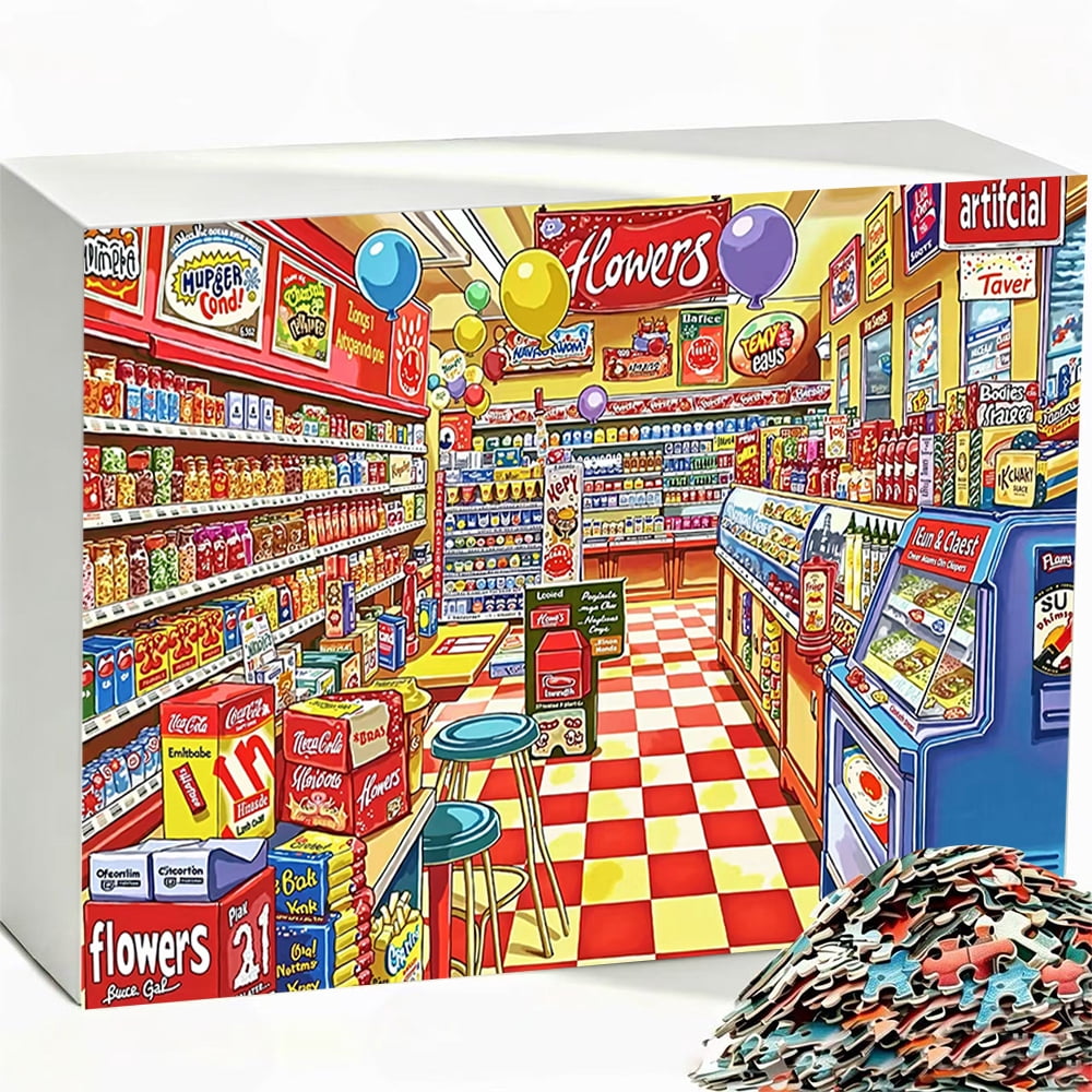 1000Pcs Jigsaw puzzles Family Fun Adult Puzzle Big size Decor wall ...