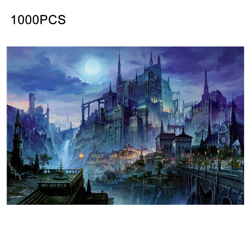 1000Pcs Magic Castle Puzzle Jigsaw Self Assembly Pressure Reduction ...