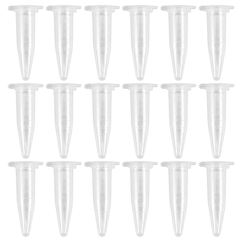 1000Pcs Mini Centrifuge Tubes 1.5Ml Raduated Clear Plastic Centrifuge ...