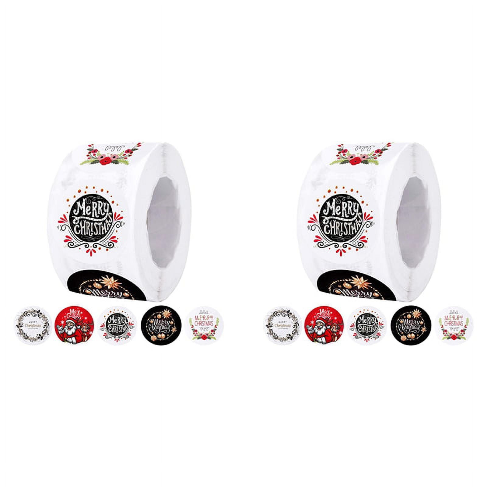 1000Pcs Stickers Christmas Theme Seal Labels Stickers for DIY Package ...