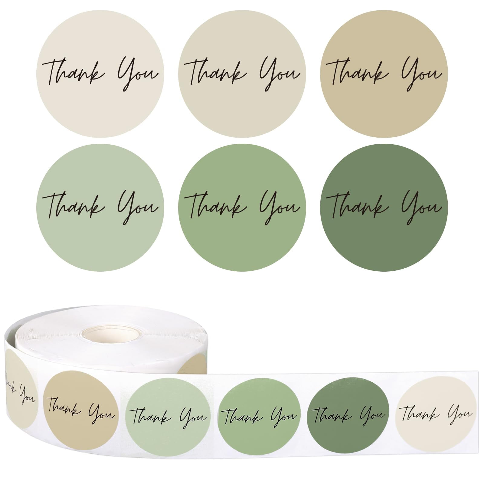 1000Pcs Thank You Sticker Roll 1 Inch Gradient Thank You Stickers for ...