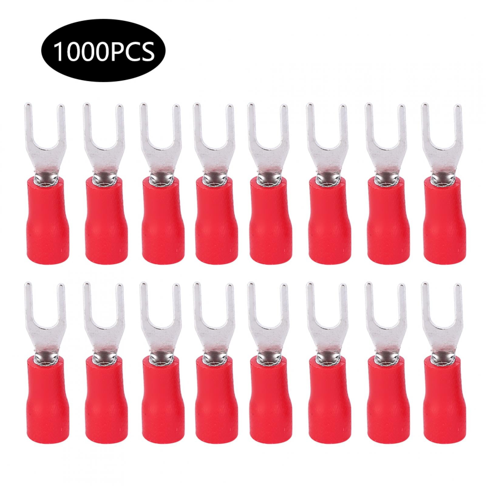 1000Pcs U Type SV1.25-3 Cold Pressed Brass Crimp Terminal Connectors ...