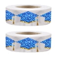 1000Pieces Glittering Graduation Caps Round Adhesive Sticker Decal for ...
