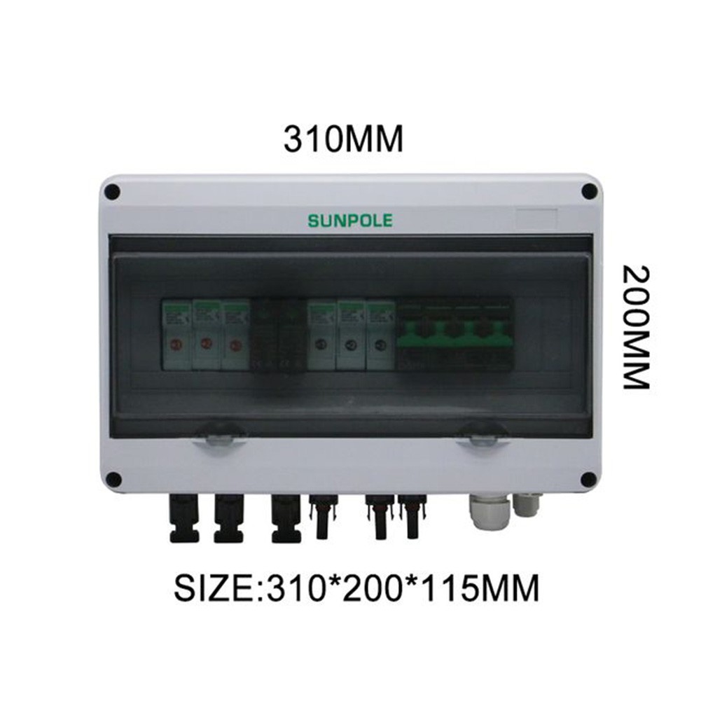 1000V 3 In 1 Out Solar Photovoltaic Array 3 String Solar PV Combiner ...