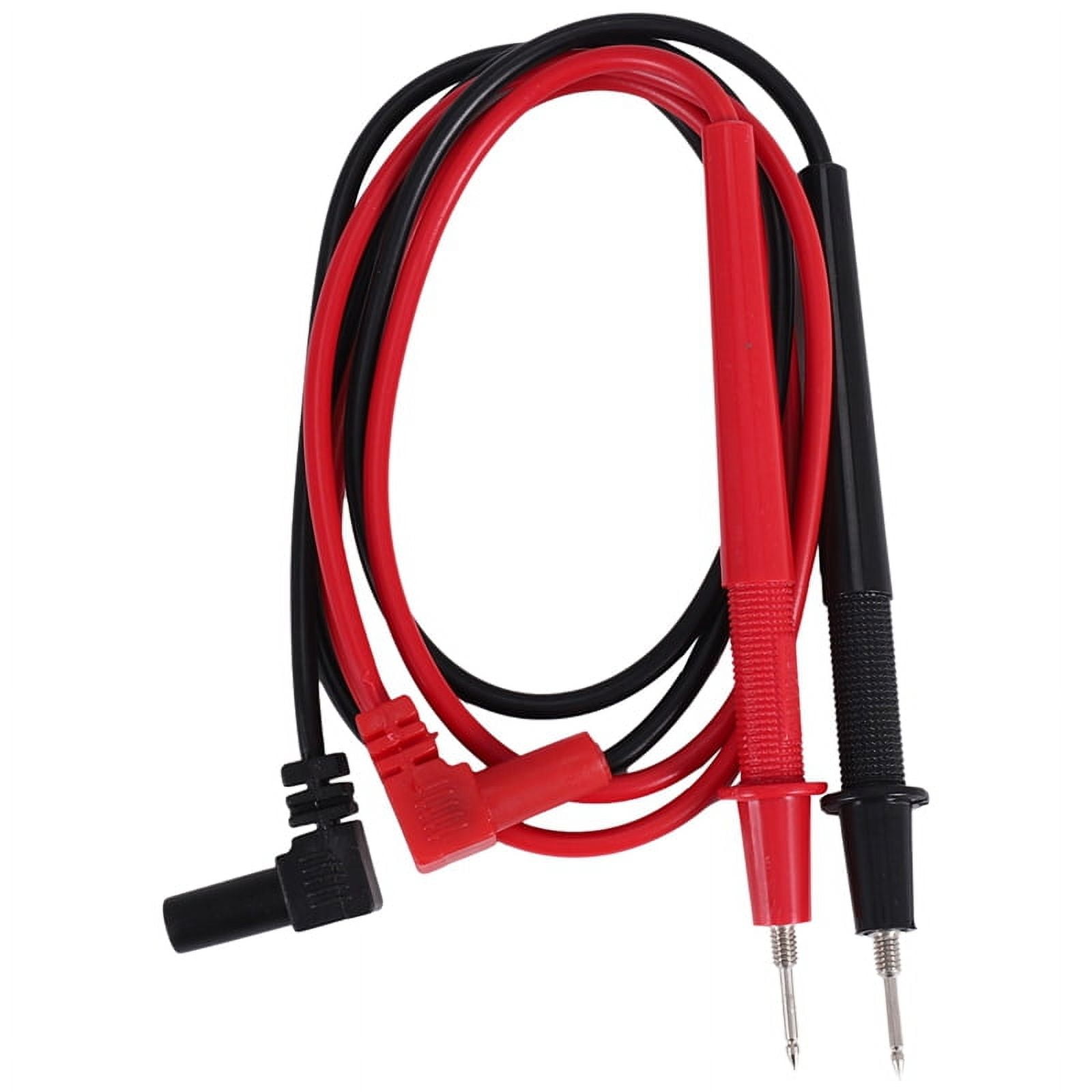1000V Banana Plugs Detachable Tip Multimeter Probe Test Lead Black Red ...