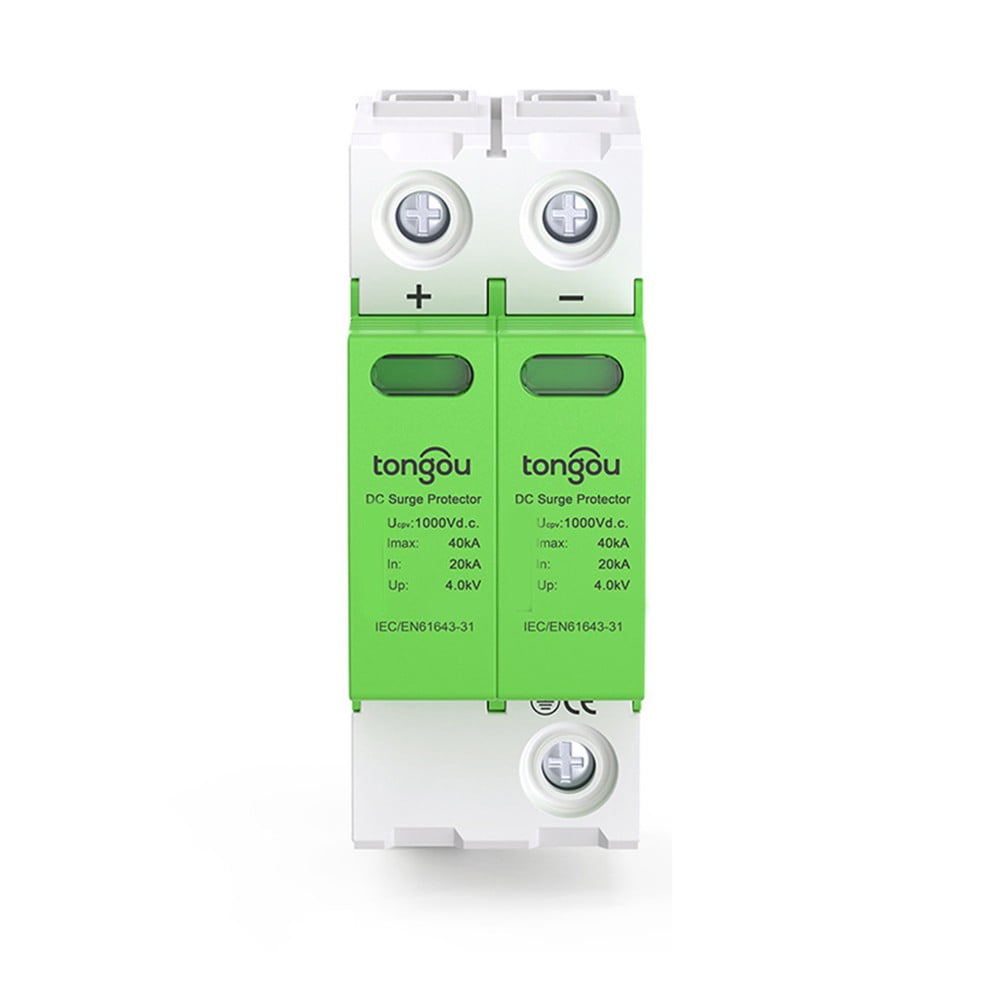 1000V Dc Surge Protective Device 2P 20Ka Voltage Protector And Arrester ...