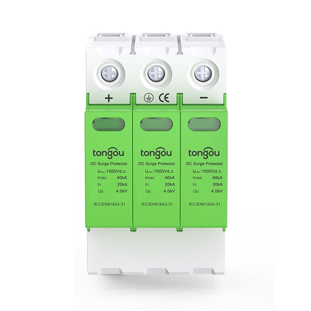 1000V Dc Surge Protective Device 2P 20Ka Voltage Protector And Arrester ...