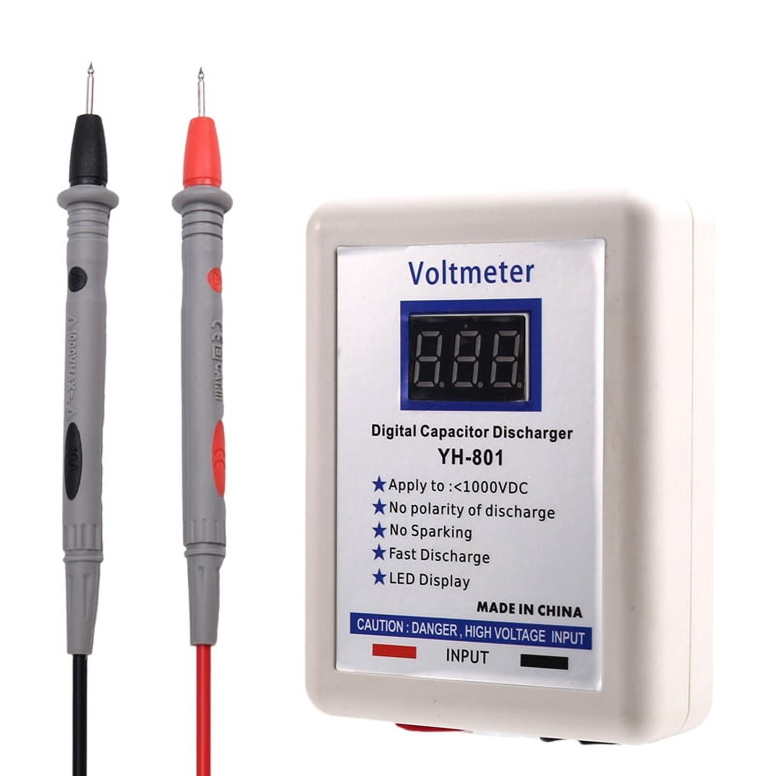 1000V Digital Capacitor Digital Voltmeter Fast Discharger Discharging ...