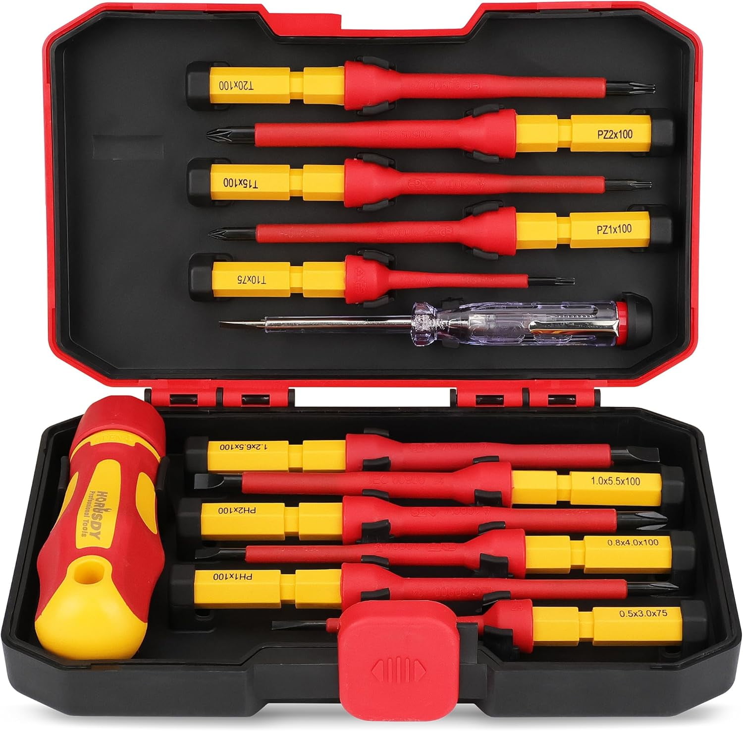 1000V Insulated Electrician Screwdriver Set - 13-Piece Professional ...