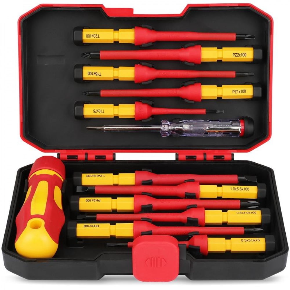 1000V Insulated Electrician Screwdriver Set - 13-Piece Professional ...