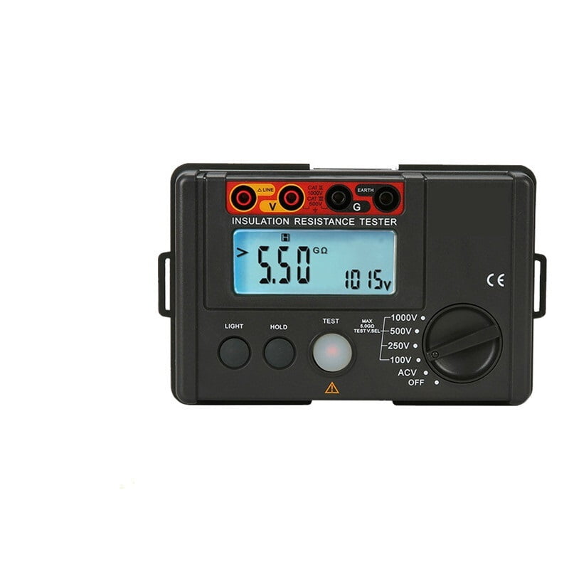 1000V Insulation Earth Ground Resistance Meter Megger Auto Range Ohm ...