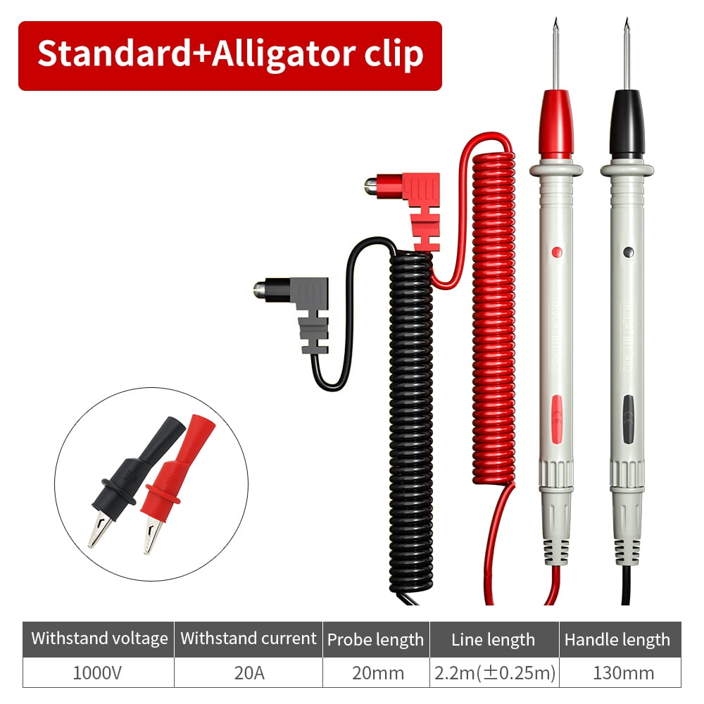 1000V Universal Multimeter Test Leads Soft silicone Cable Wire For ...