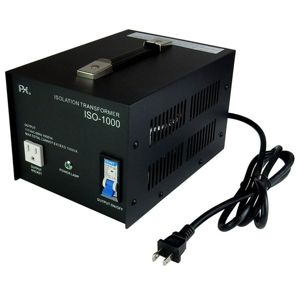 1000VA,/Watts AC Isolation Transformer with Pass-Through Grounding ...