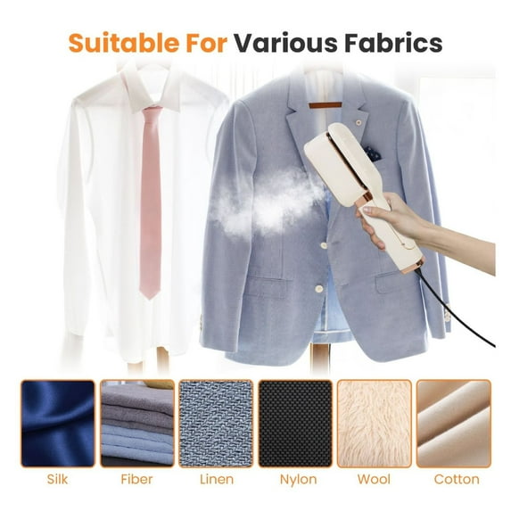 1000W 3-in-1 Handheld Travel Steamer - 180° Rotating Head for Flat Iron ...