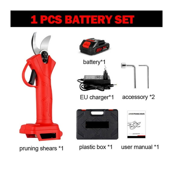 1000W 4 Gear Cordless Pruner Shear Efficient Fruit Tree Bonsai Pruning ...