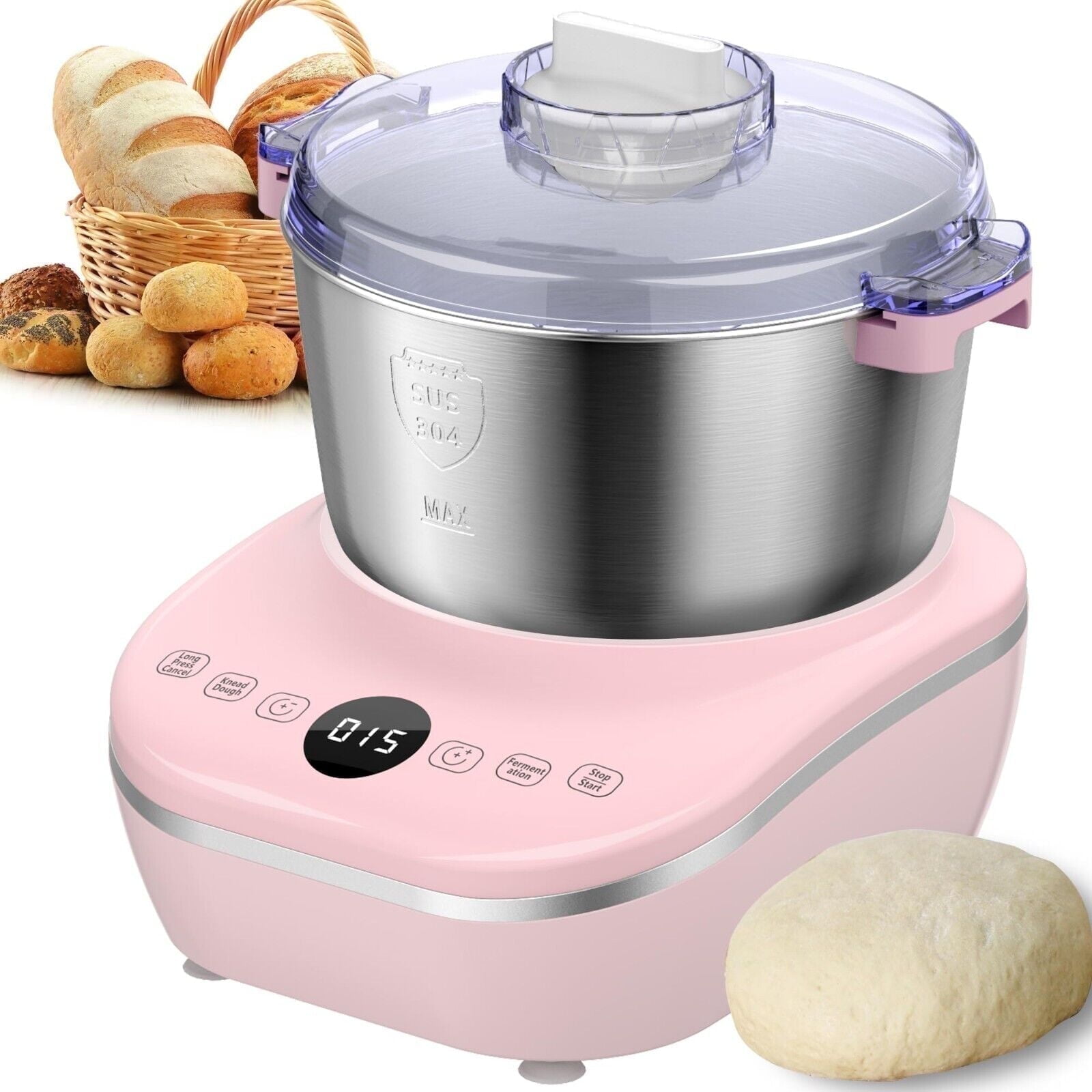 YRWTO 7.3QT Stand Mixer with Fermentation - Electric Dough Maker for ...