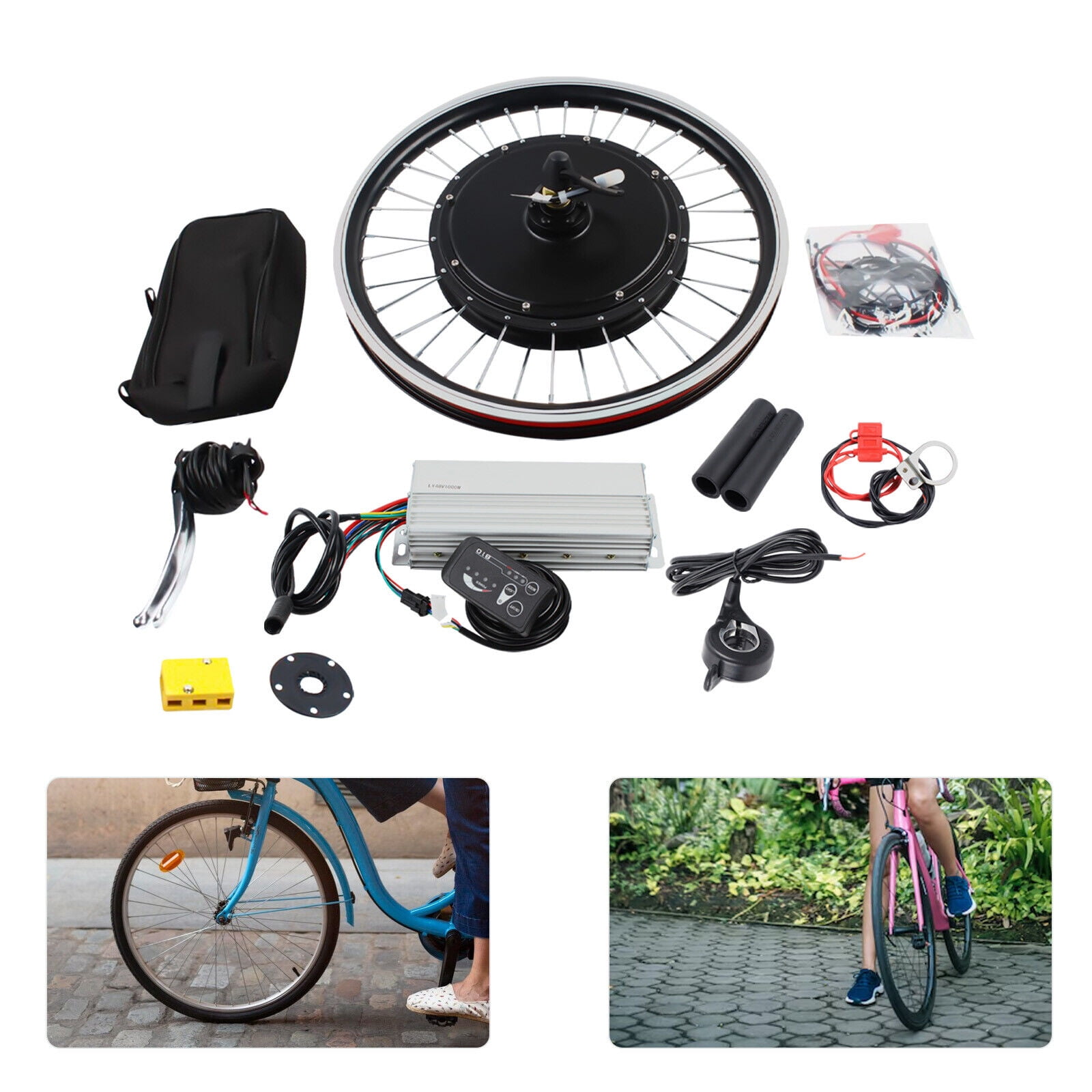 1000W Front Wheel Motor, LED Display, 20in Electric Bicycle Conversion ...