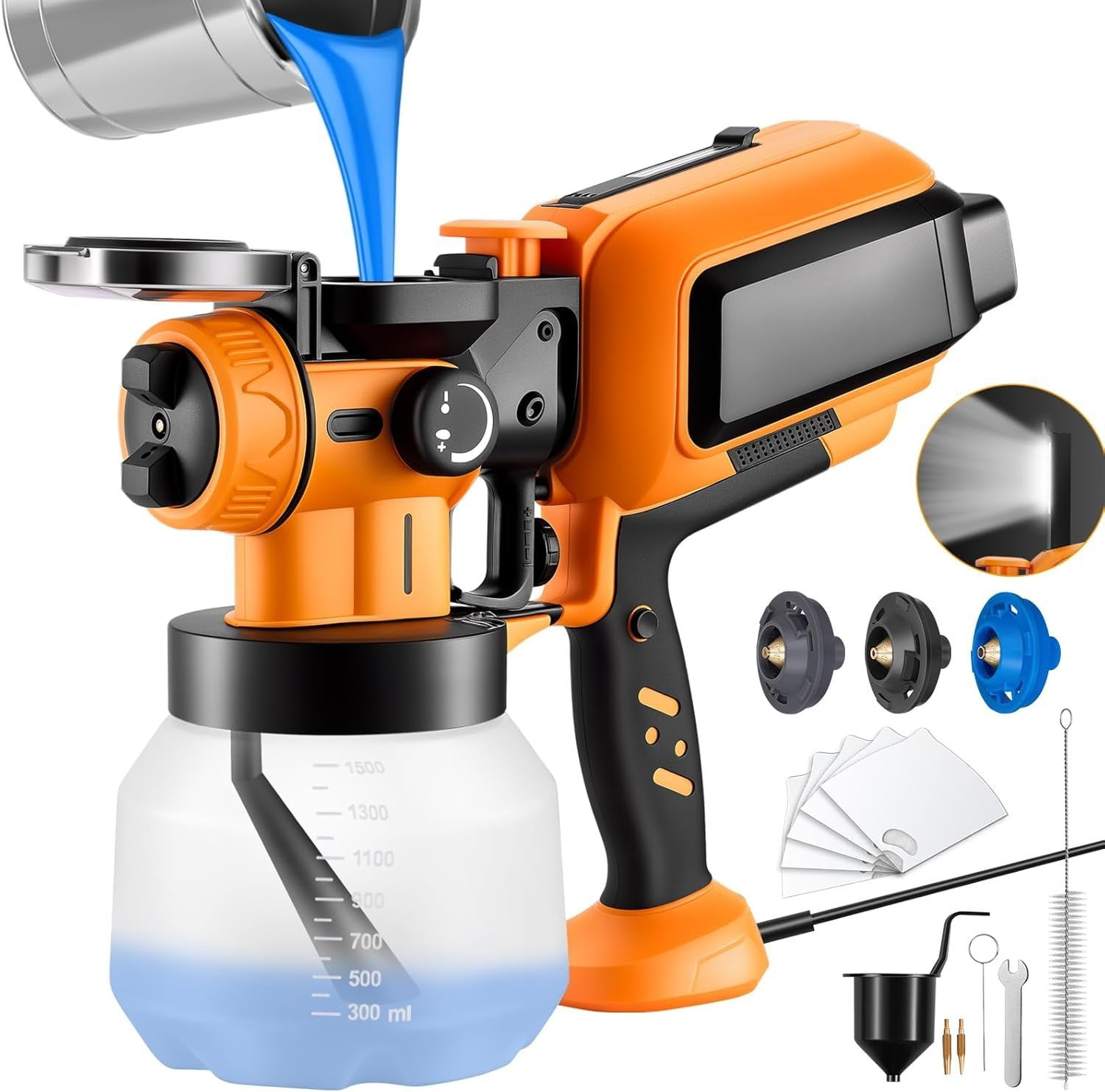 1000W High Power ,1500ML Container Sprayer for House Painting,Brass ...