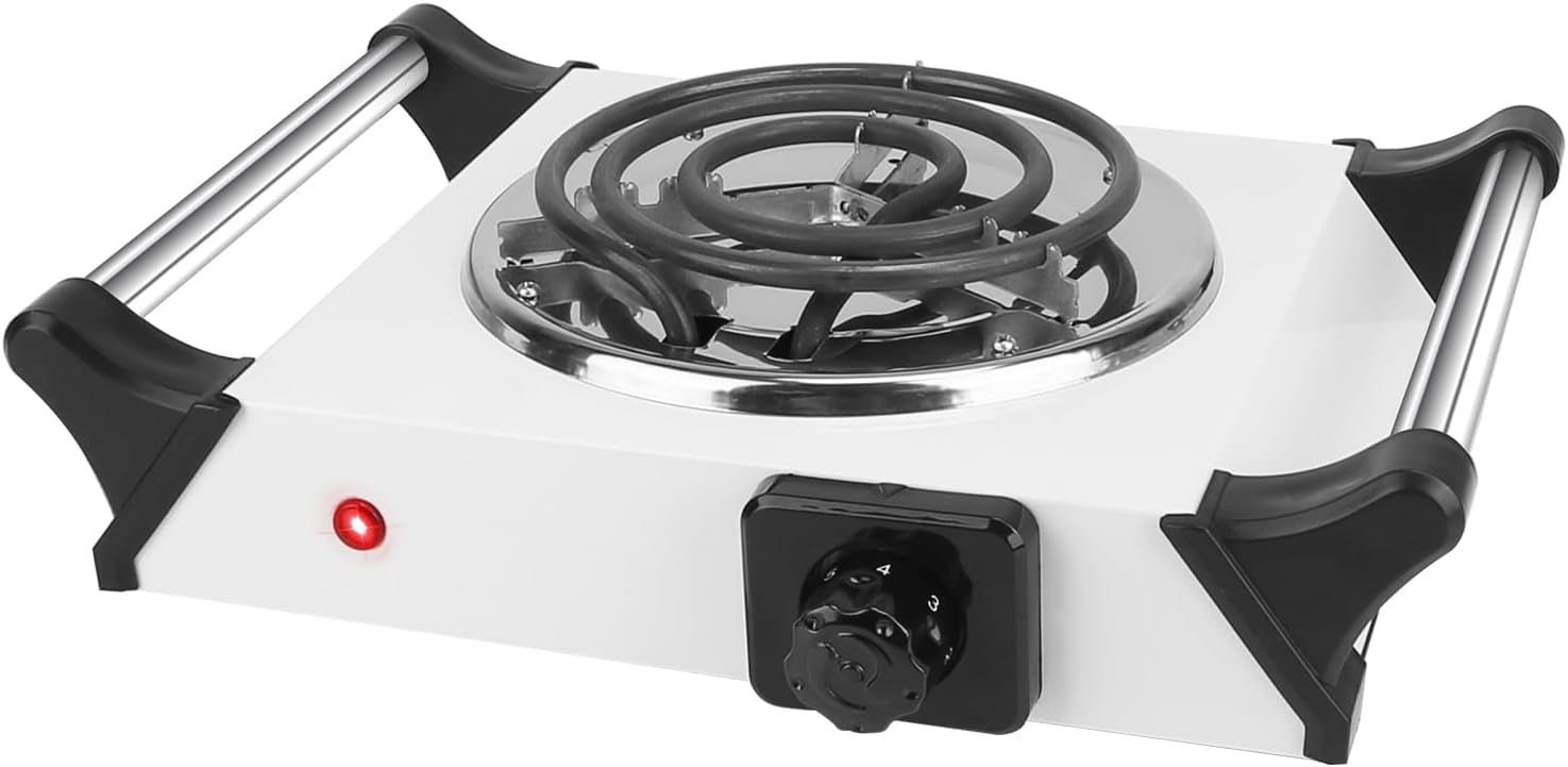 1000W Hot Plate,Portable Electric Stove Countertop Single Coil Burners ...