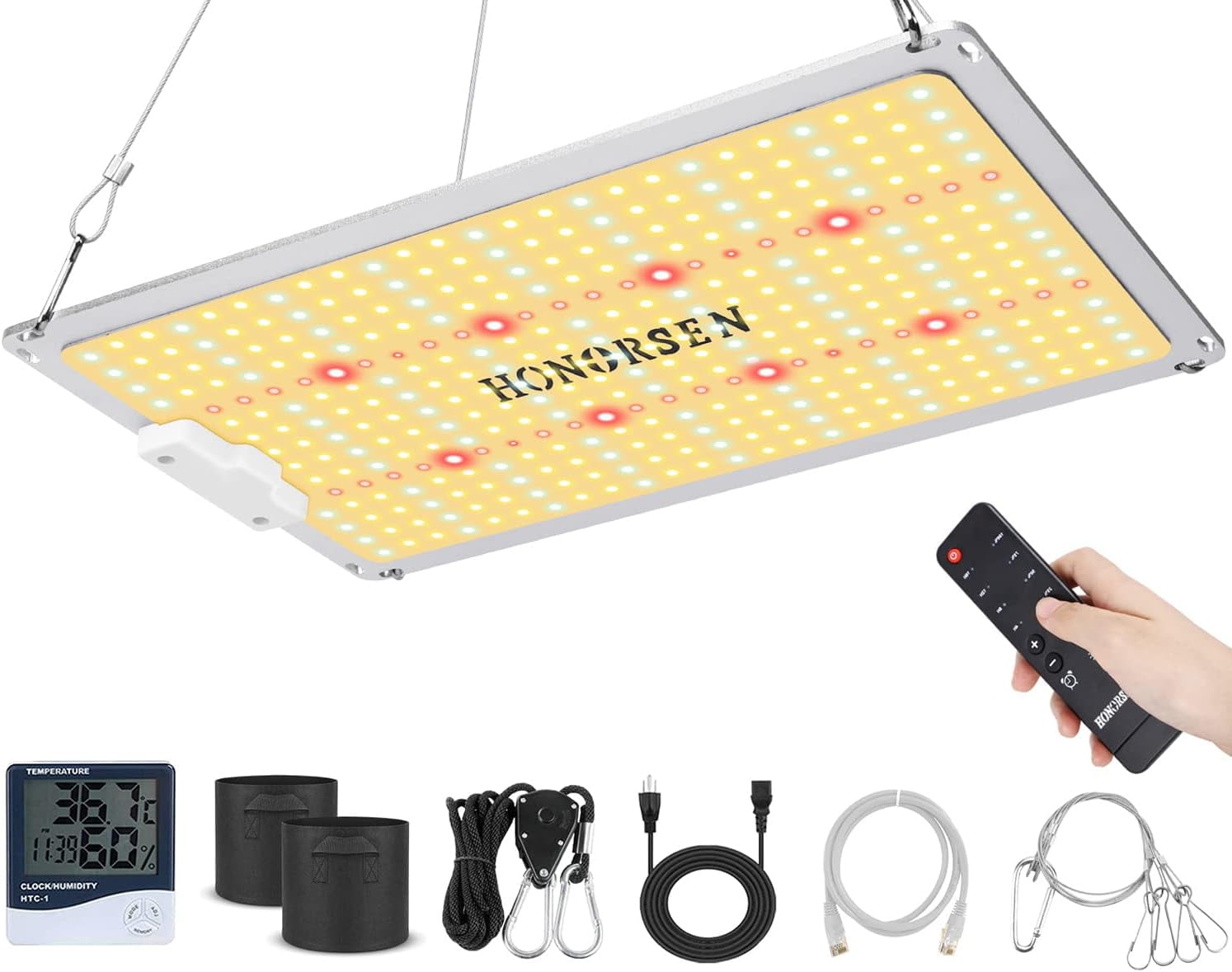 1000W LED Grow Light with Full Spectrum 3x3ft Coverage, Remote Control ...