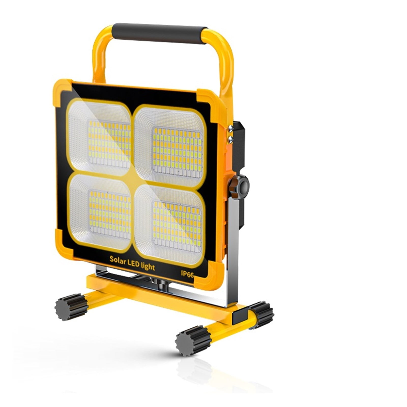 1000W LED Portable Rechargeable Solar Floodlight Spotlight Battery ...