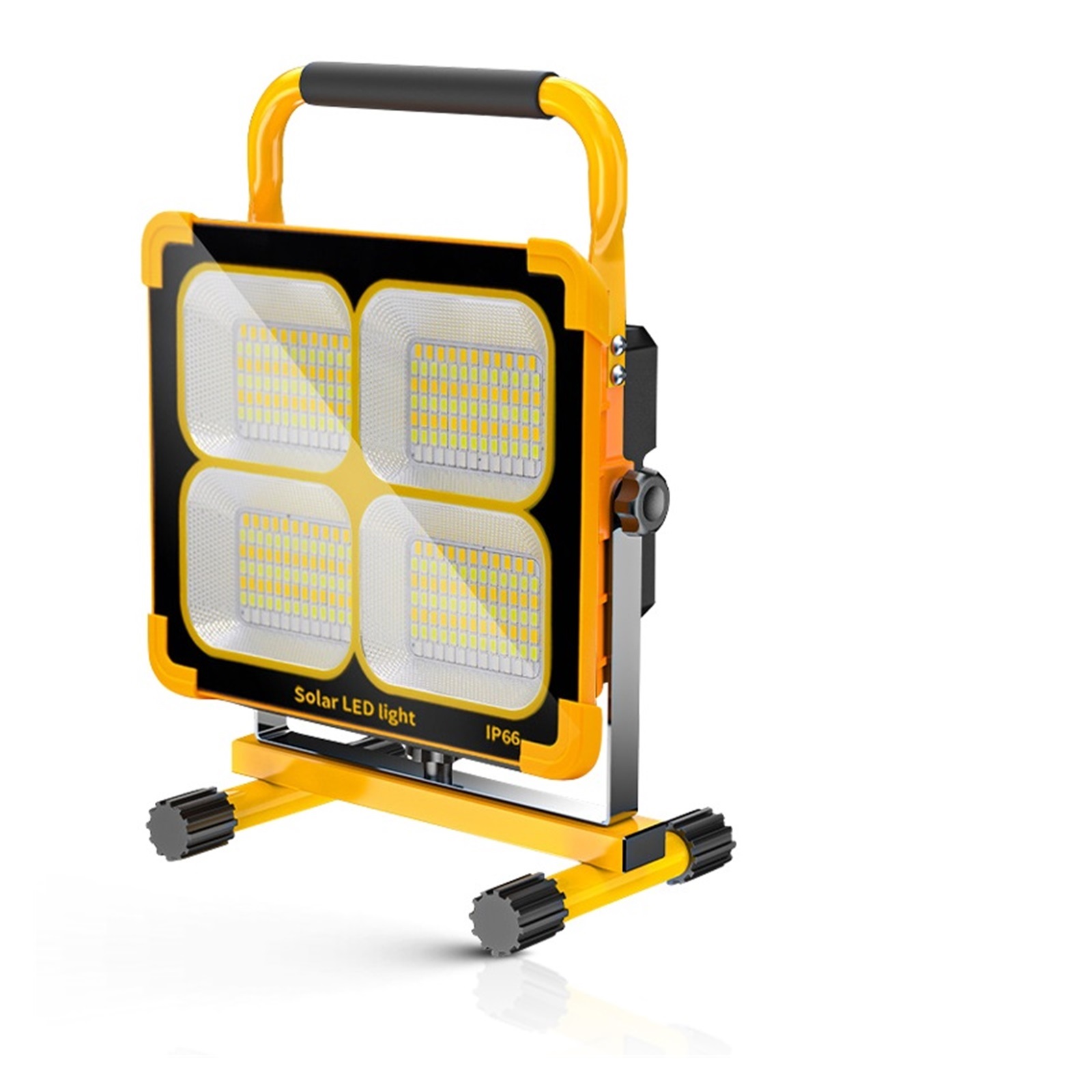 1000W LED Portable Rechargeable Solar Floodlight Spotlight Battery ...