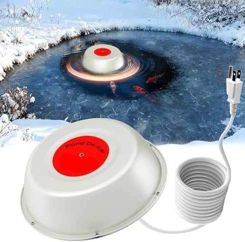 1000W Pond Heaters for Outdoor Ponds with Fish, Floating Pond Deicer ...