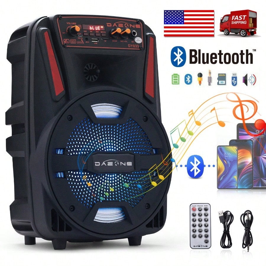 1000W Portable 8039;039; Bluetooth Speaker Heavy Bass Sound Party ...