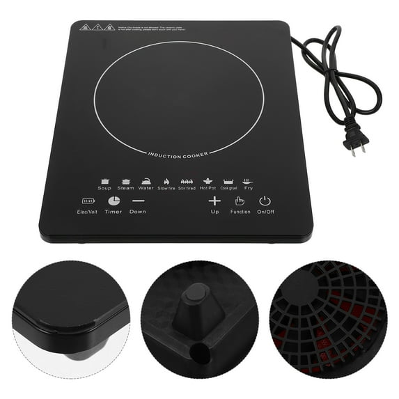 Tinksky Portable 1000W Induction Cooktop with LCD Touch Screen and ...