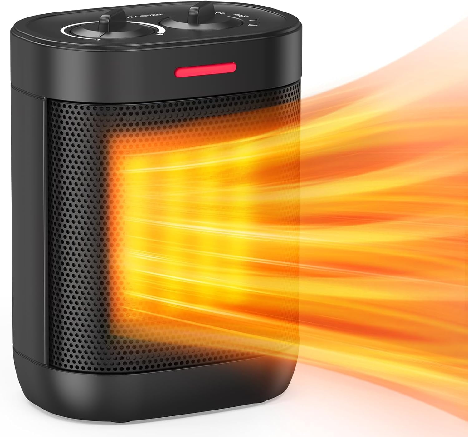 1000W Small Space Heaters for Indoor Use, PTC Ceramic Personal Heater ...