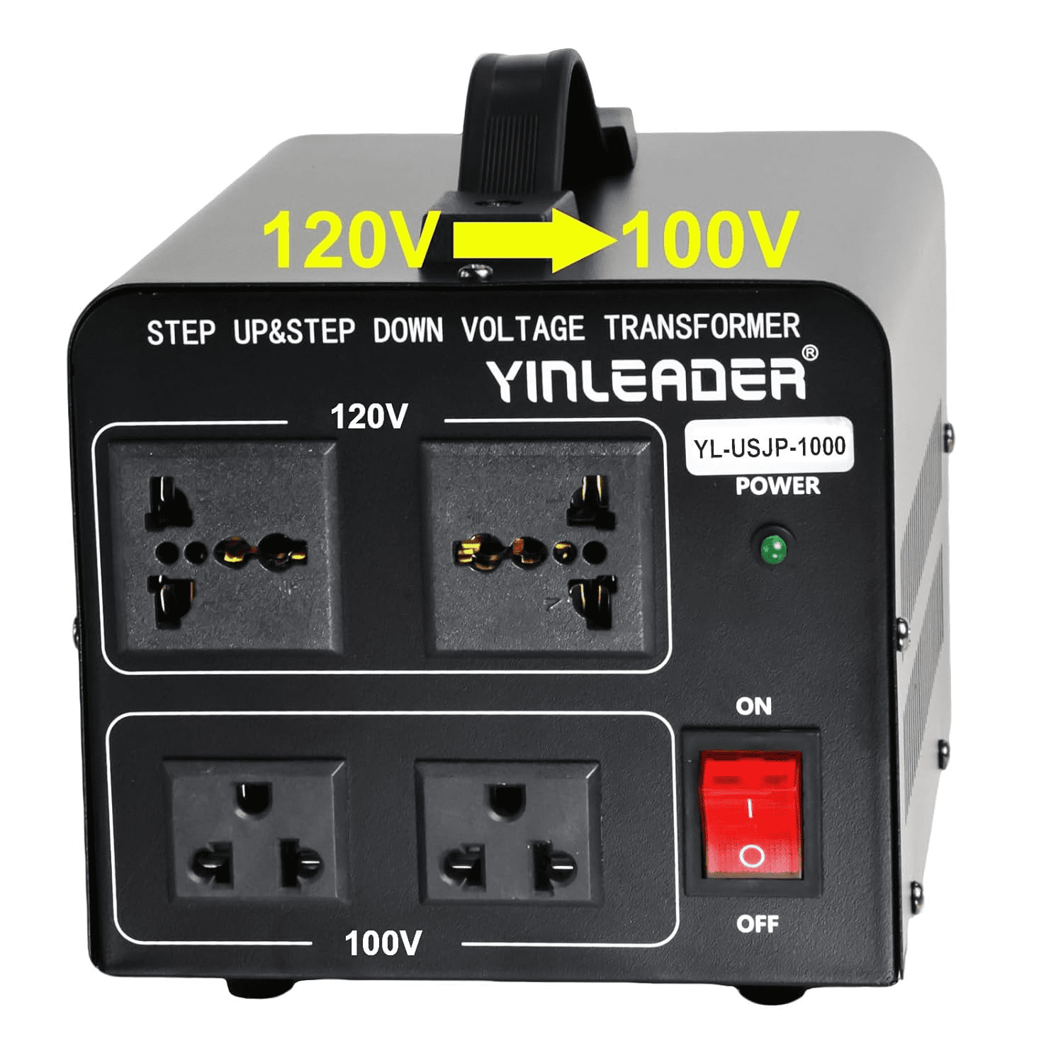 1000W US 120V to 100V JP Japan Voltage Converter Step Down/Up ...