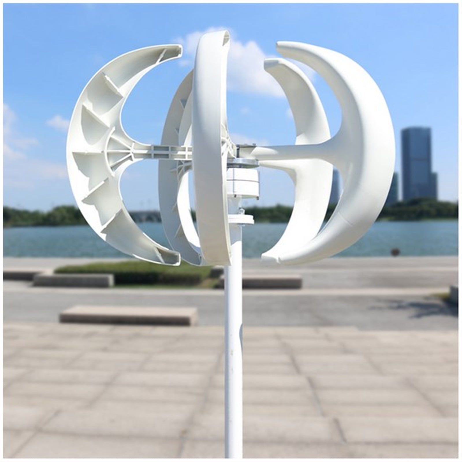 1000W Wind Turbine 12v 24v Vertical Axies Wind Generator VAWT Small ...