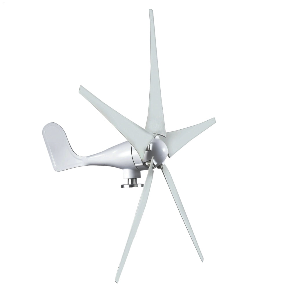 1000W Wind Turbine Kit 12V/24V, 5-Blade Marine-Grade Generator for ...