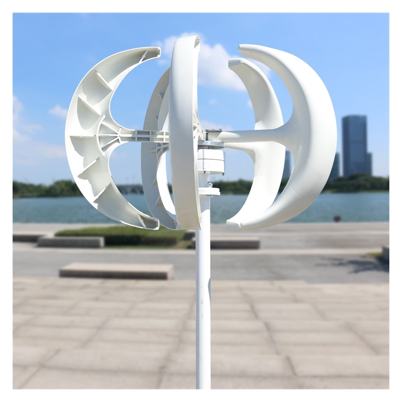 1000W Wind Turbine Lantern Wind Turbine Vertical Axis 12V 24V Motor ...