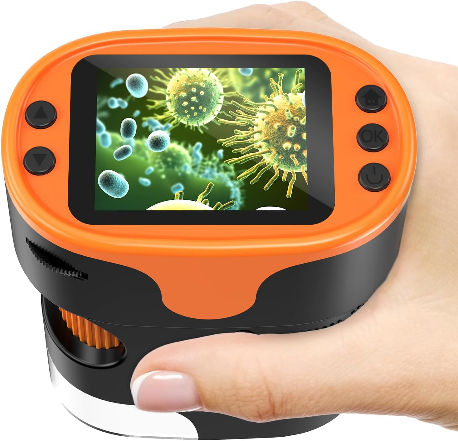 1000X Handheld Microscope for Kids 4K 2.0" Screen Rechargeable Mini ...
