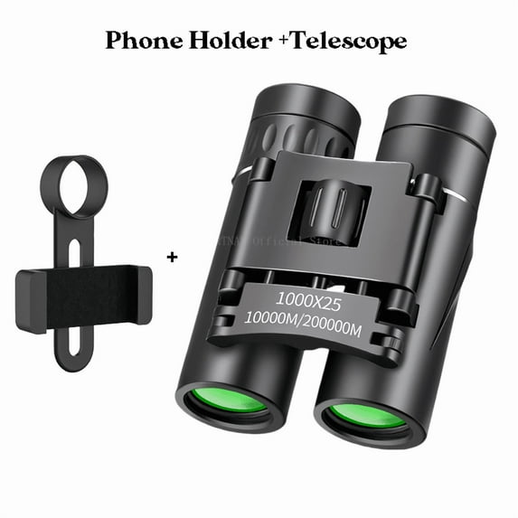 1000X25 HD Powerful Binoculars 9000M Long Range Folding Mini Telescope ...