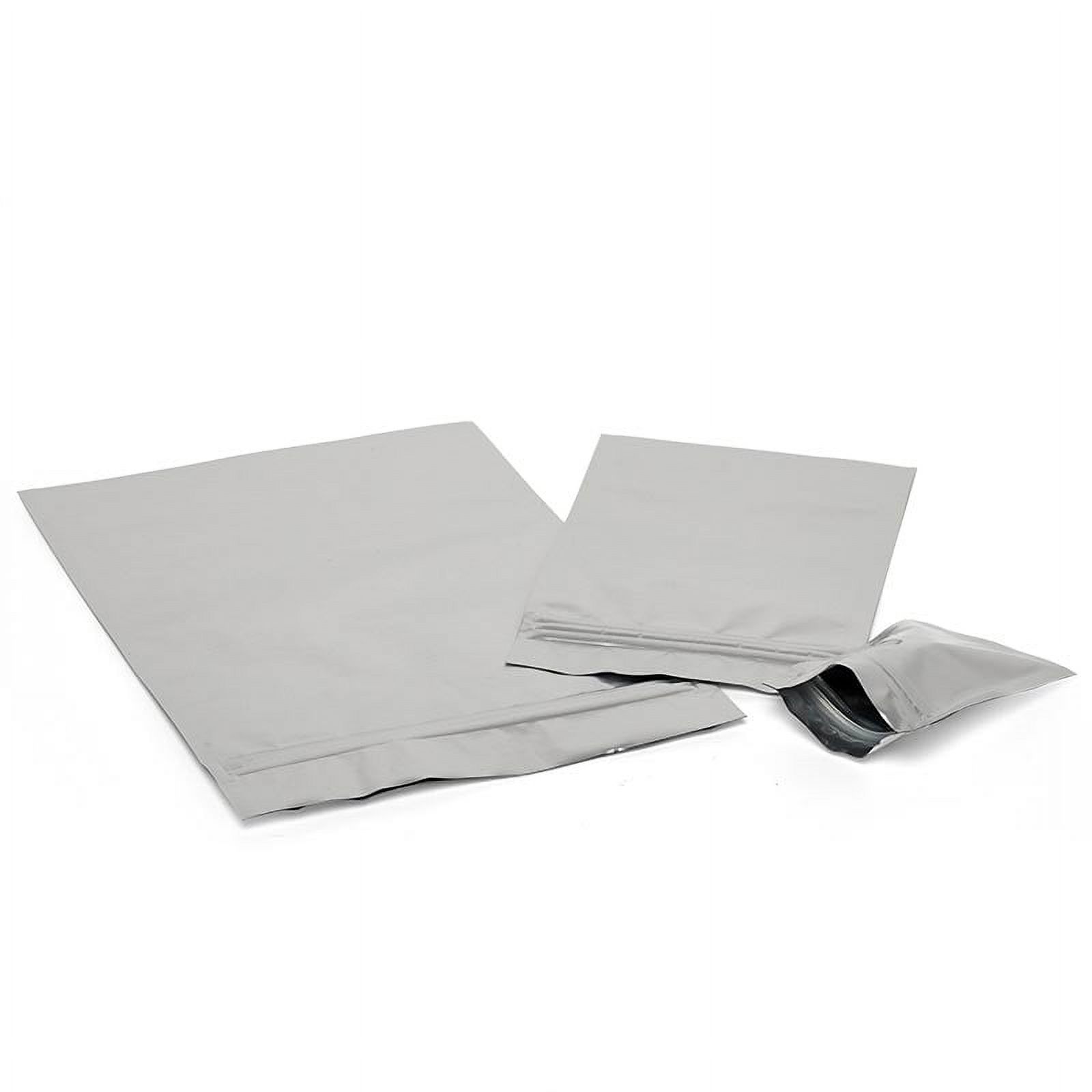 1000ea - 2-3/8 X 3-1/8 Silver Plastic Bg W/Aluminum Plating by Paper ...